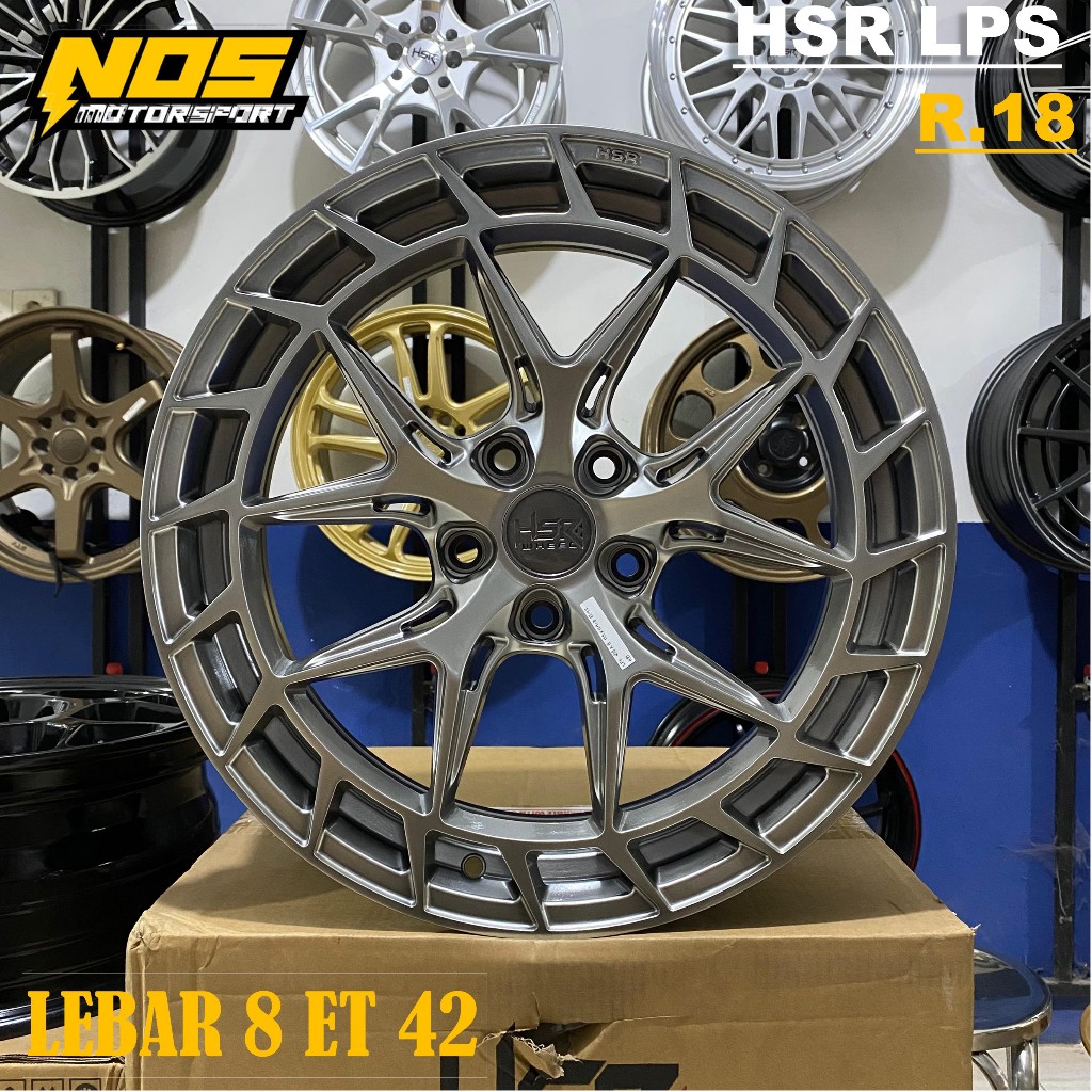 Jual Velg racing mobil xtrail, alphard HSR LPS R18 pcd 5x114,3 warna ...