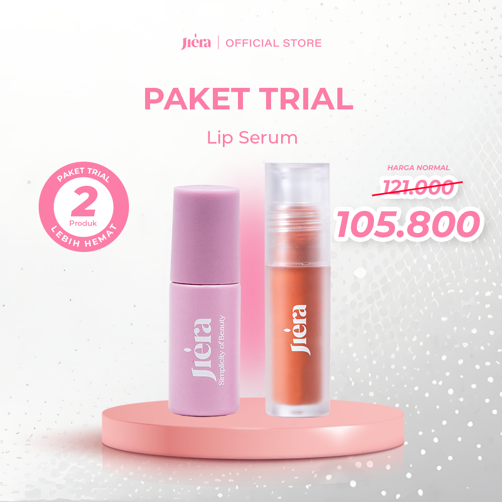 Jual Jiera Natural Lip Serum 5ml Roll on + JIERA Lip Peptint | Shade 0. ...