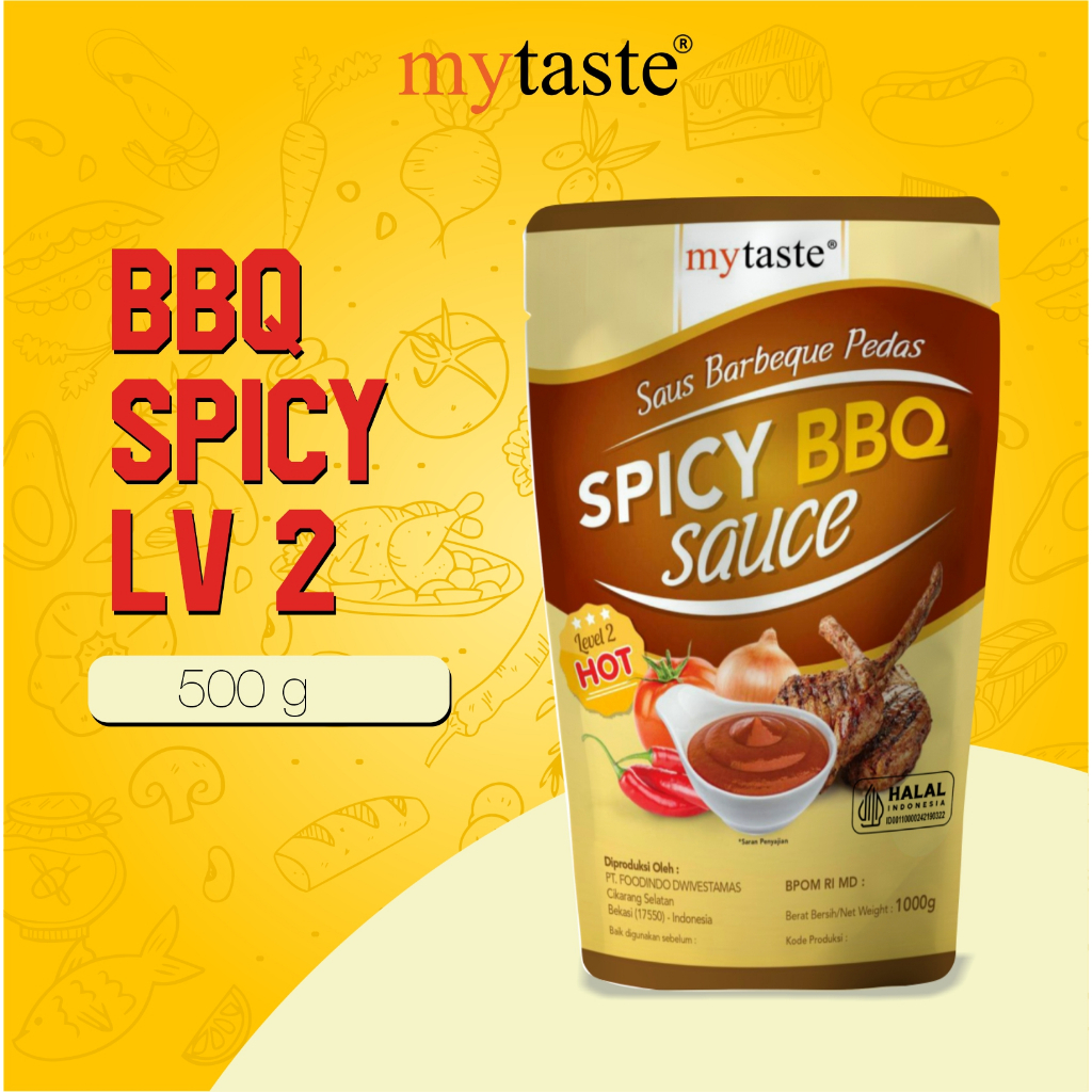 Jual Mytaste BBQ Spicy Sauce Level 2 / Saus Pedas Barbeque Level 2 500 ...