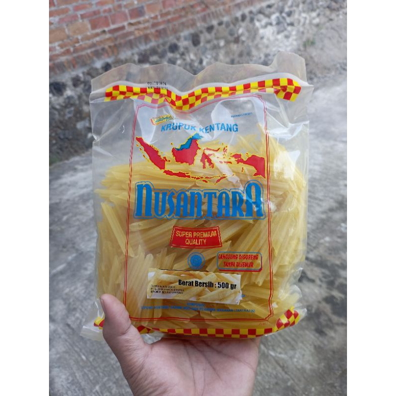 Jual [500 Gram] Krupuk Kentang Potato Mudah Di Goreng | Shopee Indonesia