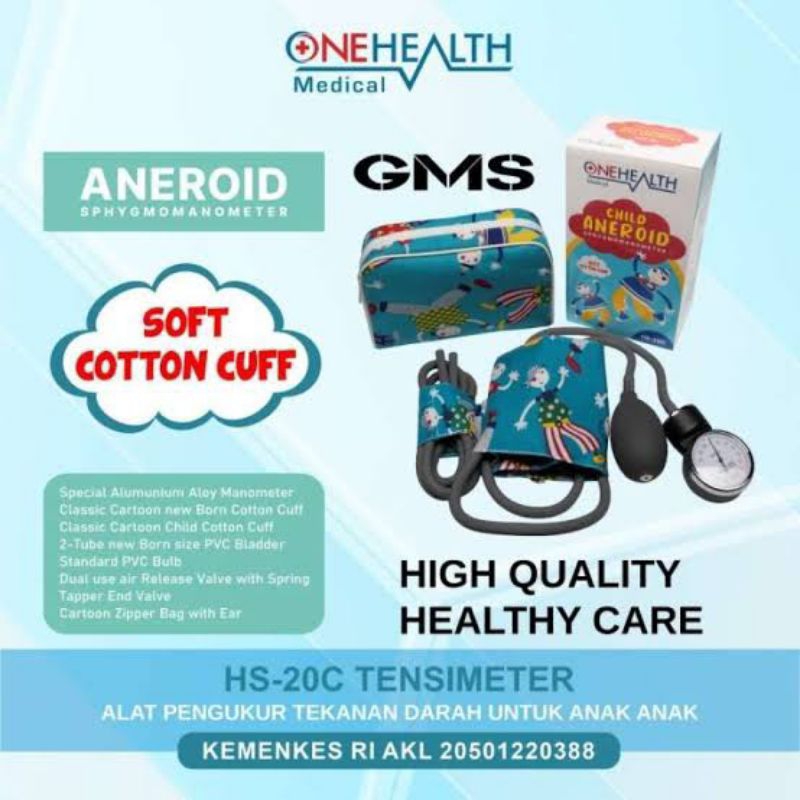 Jual Original Termurah | Tensimeter Aneroid Anak Bayi Onehealth HS-20C Kualitas Bagus | Shopee ...