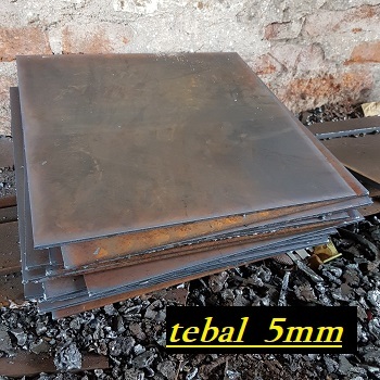 Jual PLAT BESI HITAM TEBAL 5MM POTONGAN PERSEGI/PLAT BESI HITAM MURNI ...