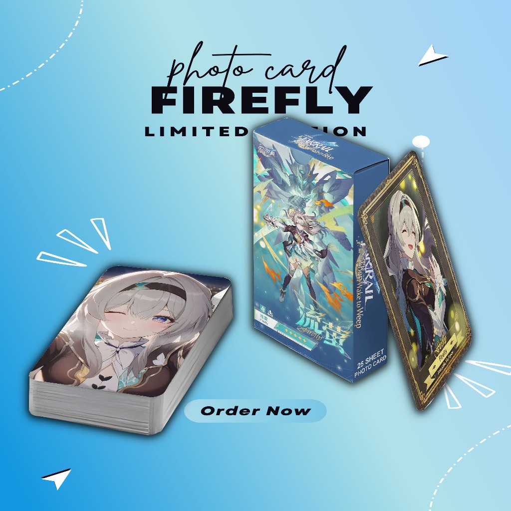 Jual PHOTOCARD FIREFLY HONKAI STAR RAIL PREMIUM 25 SHEET | Shopee Indonesia