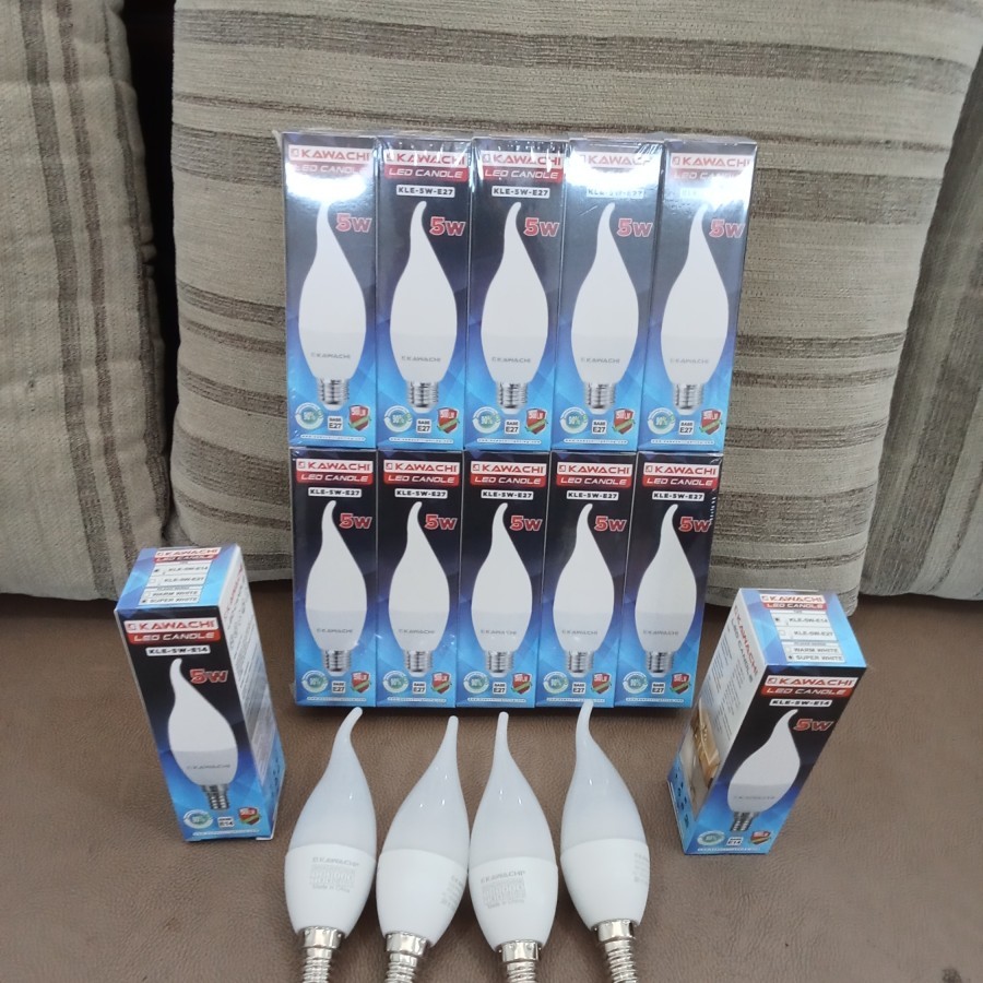 Jual Lampu Hias Led Candle Susu Fire 5w Api E14 E27 Super Terang TOP ...