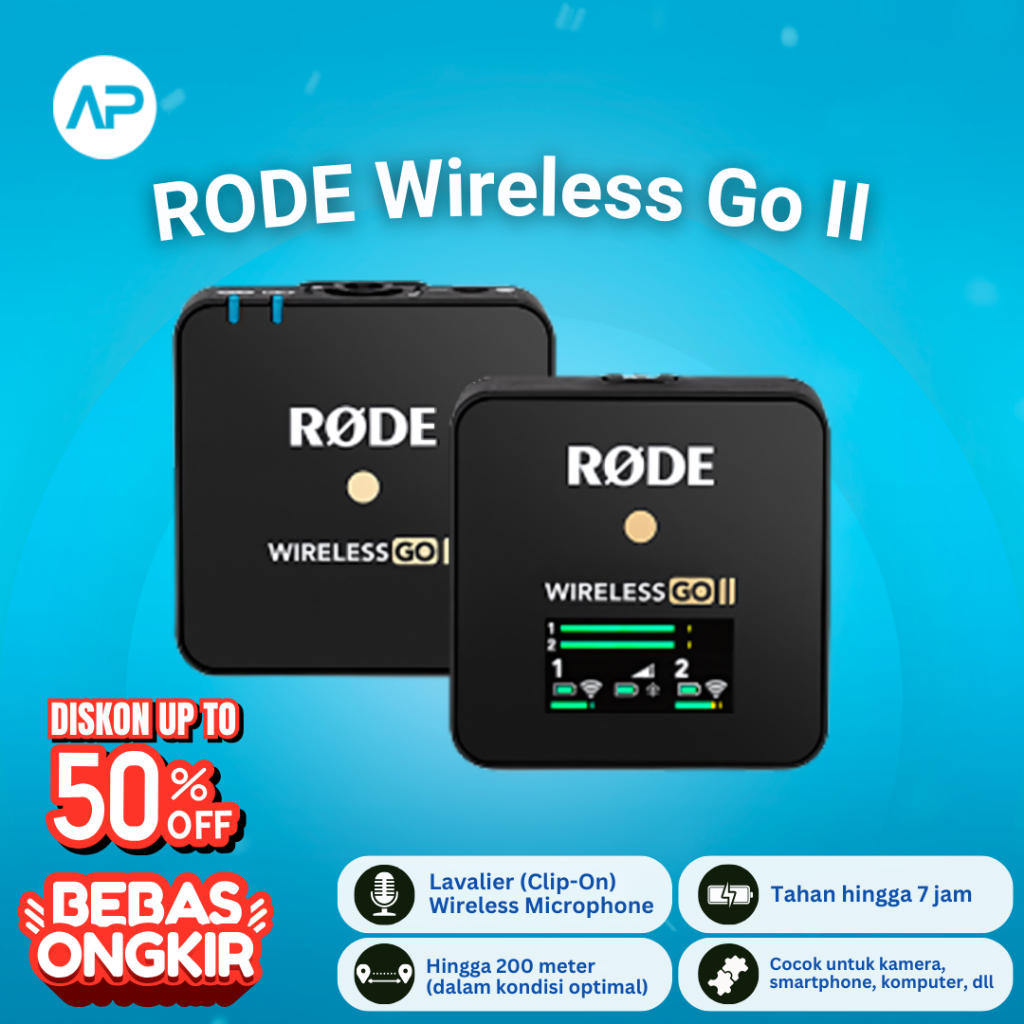 Jual Rode Wireless GO II Compact Digital Wireless Microphone System - Rode WIGO 2 | Shopee Indonesia