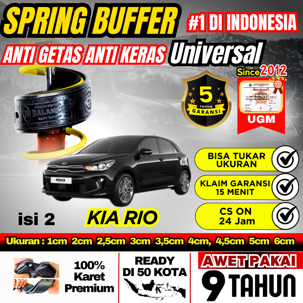 Jual Spring Buffer Stabilizer Mobil BALANCE Dumper Karet Peredam Shock ...