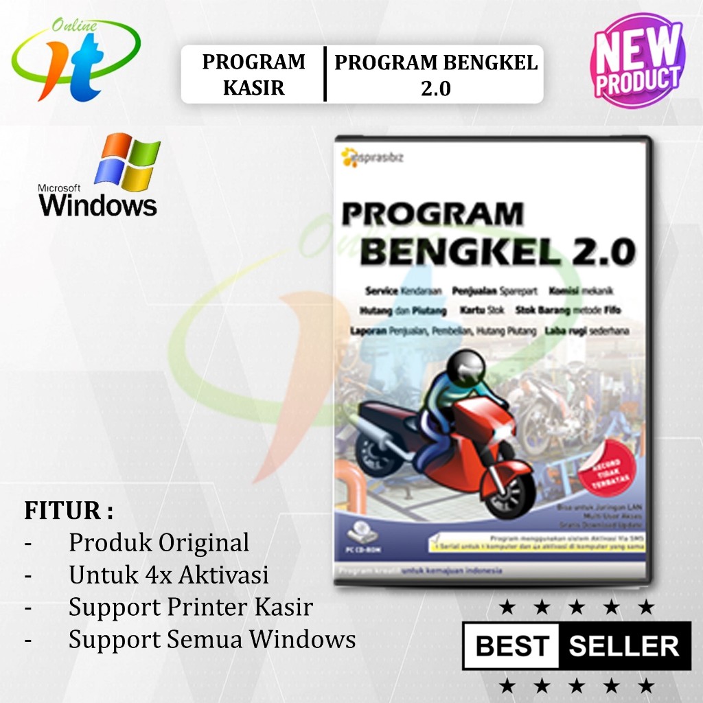 Jual Aplikasi Bengkel Motor Mobil Software Program Bengkel 2.0 Service Kendaraan & Penjualan ...