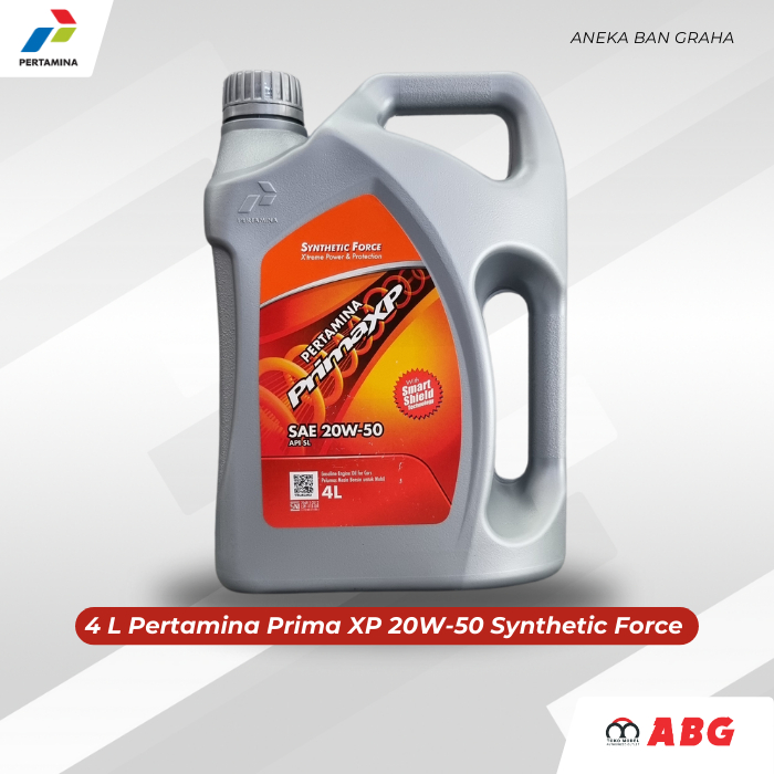Jual Pertamina Prima XP 20W-50 Synthetic Force 4 Liter | Shopee Indonesia