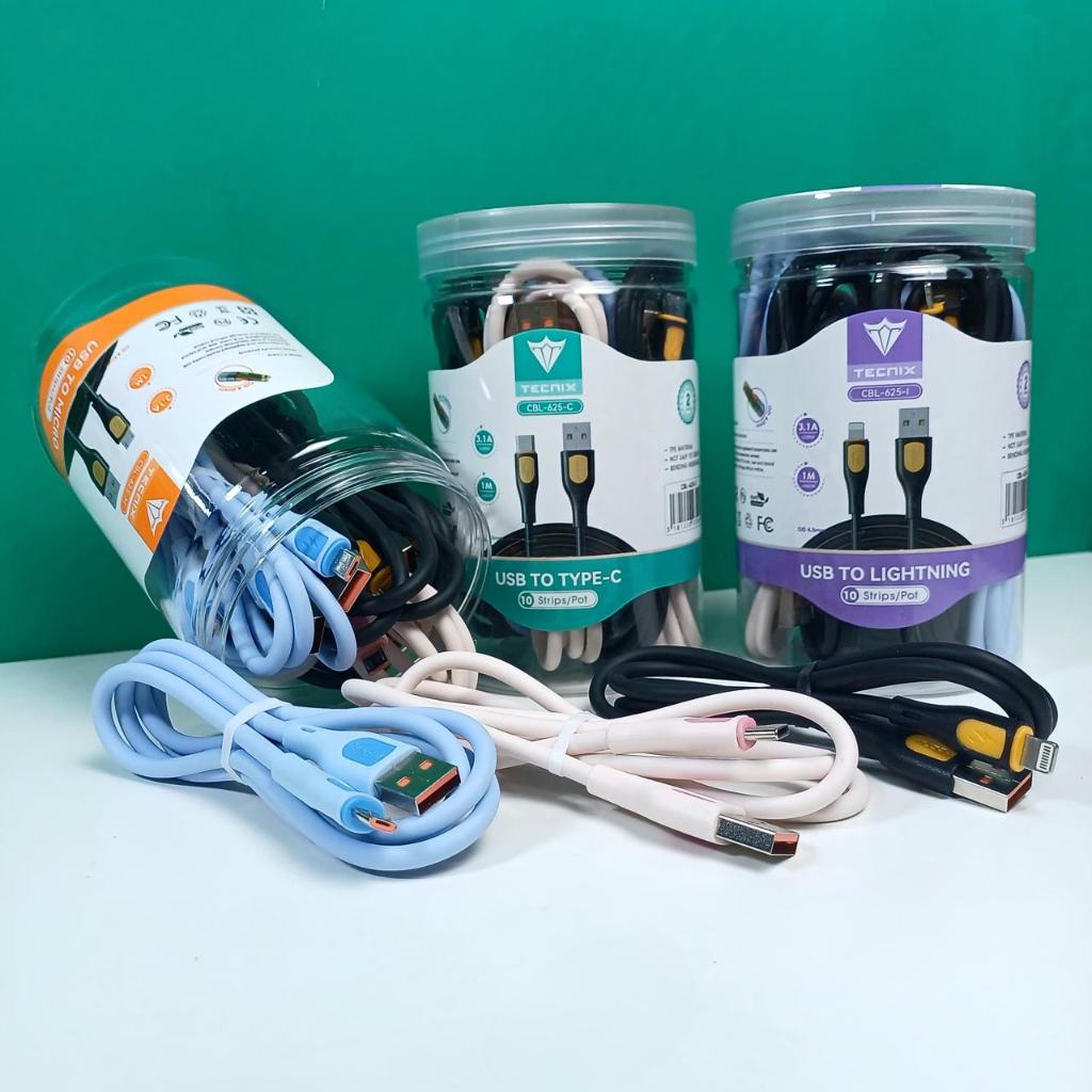 Jual SATUAN / ECERAN Kabel Micro 3.1A TECNIX CBL-625 M Kabel Data Micro ...
