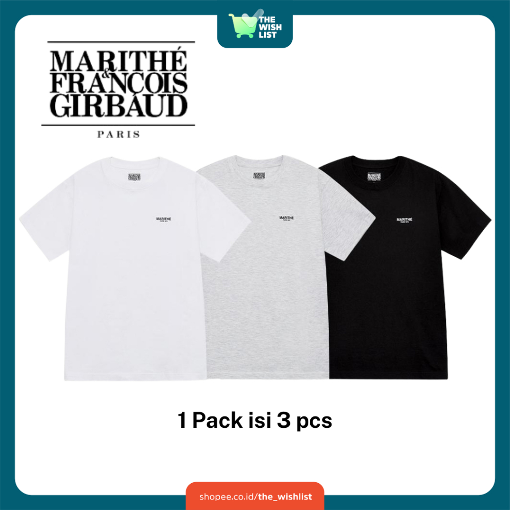 Jual READY Marithe Francois Girbaud Classic Logo Tee Tshirt Baju Kaos ...