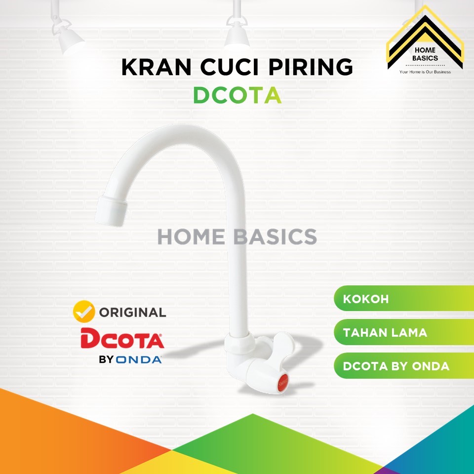 Jual Kran Cuci Piring Plastik Dcota / Kran Angsa / Kran Dapur Tembok ...