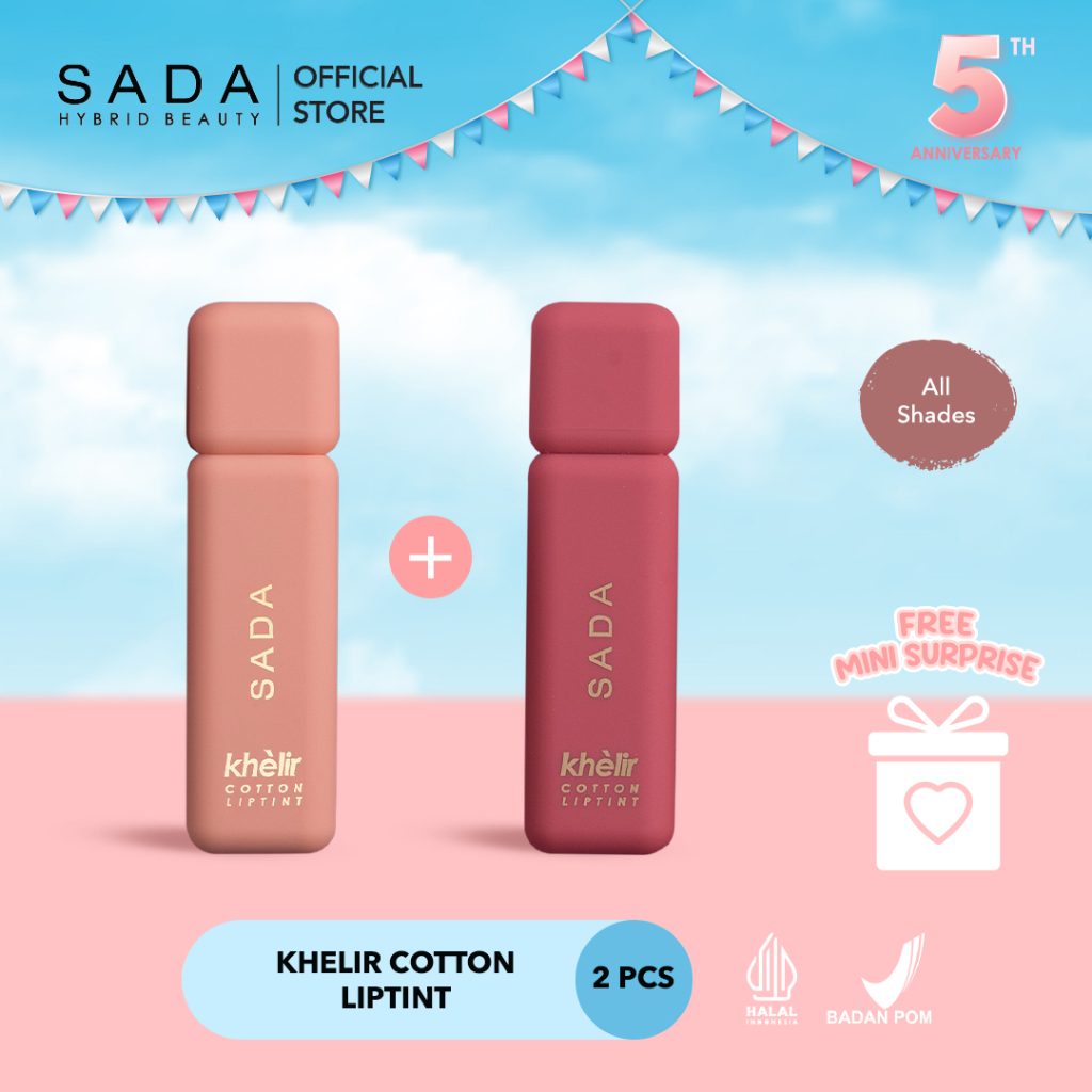 Jual SADA Hybrid Beauty Khelir Cotton Liptint - Special Bundle 2pcs ...