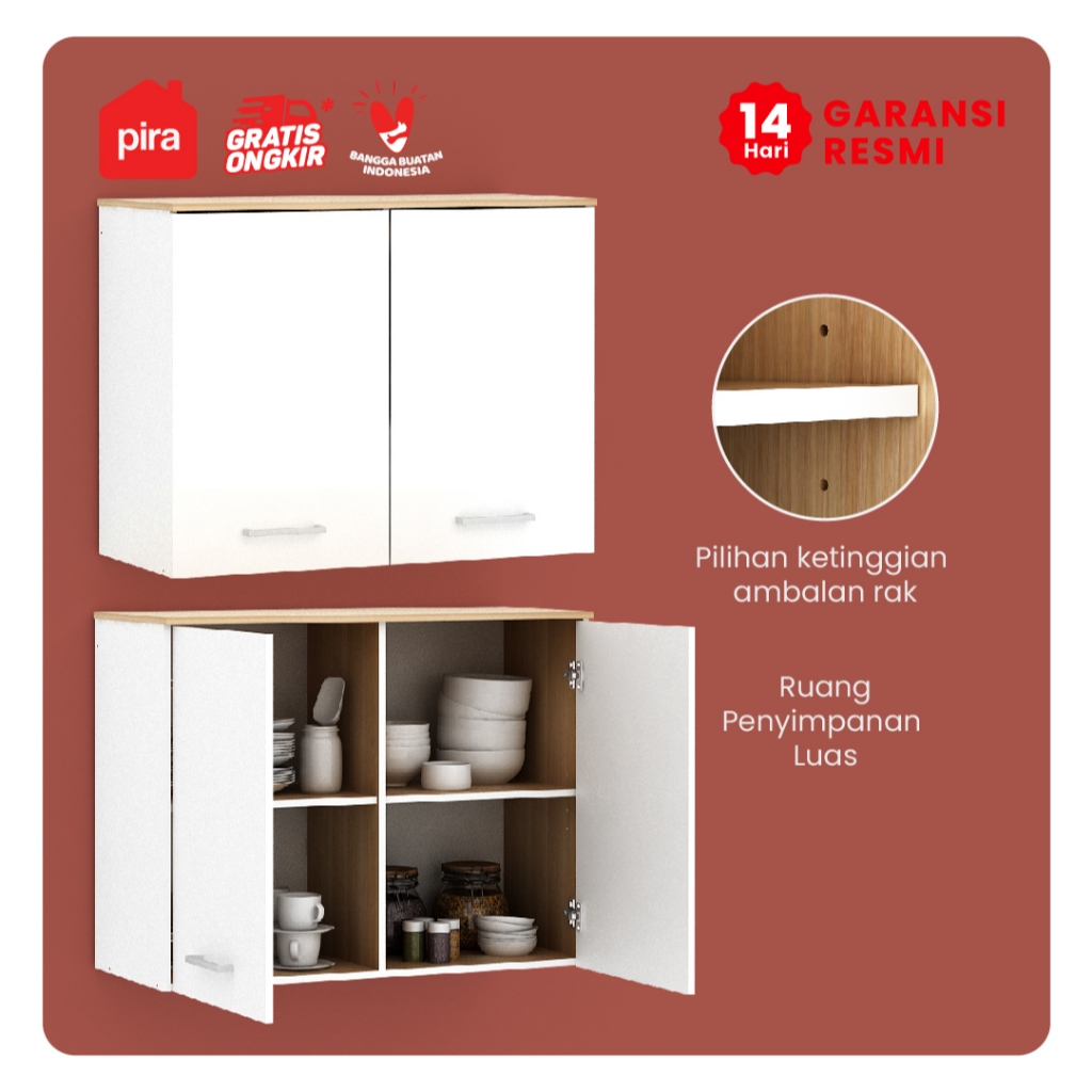 Jual PIRA METROPOLIS OX - ARUNA KC WU80 Rak Dapur / Rak Gantung Dapur ...