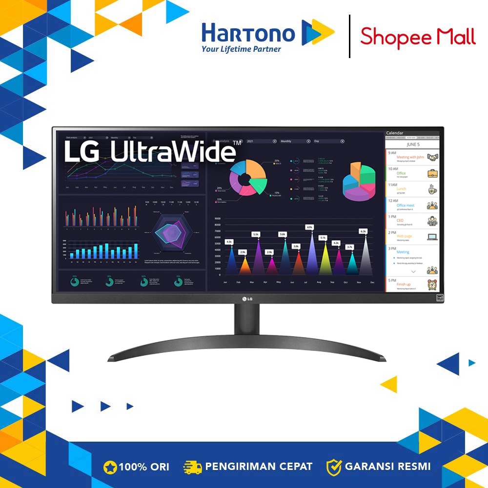 Jual LG 29 Inch UltraWide Full HD IPS Monitor With AMD FreeSync 29WQ500 ...