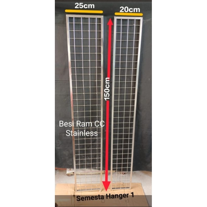 Jual Besi Ram CC Stainless ukuran 20 cm x 150 cm dan 25 cm x150 cm ...