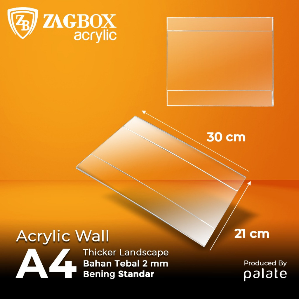 Jual Acrylic Wall - Akrilik Thicker A4 Landscape - Akrilik Dinding ...