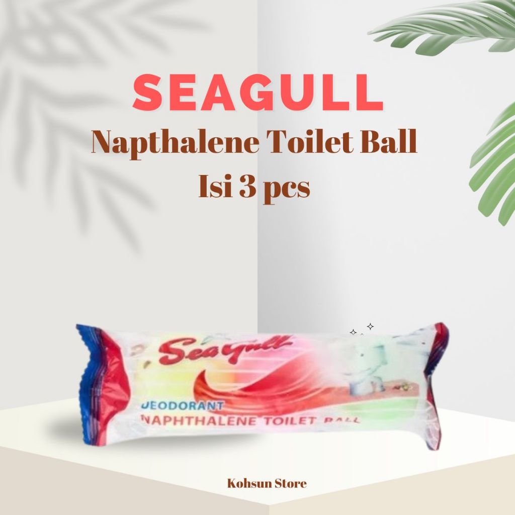 Jual ART246 Seagull Naphthalene Toilet Ball Isi 3pcs | Shopee Indonesia