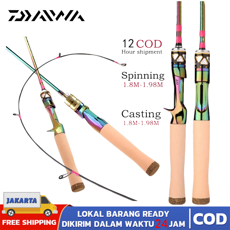 Jual Joran daiwa reel joran pancing spinning joran pancing casting joran pancing reel 180cm ...
