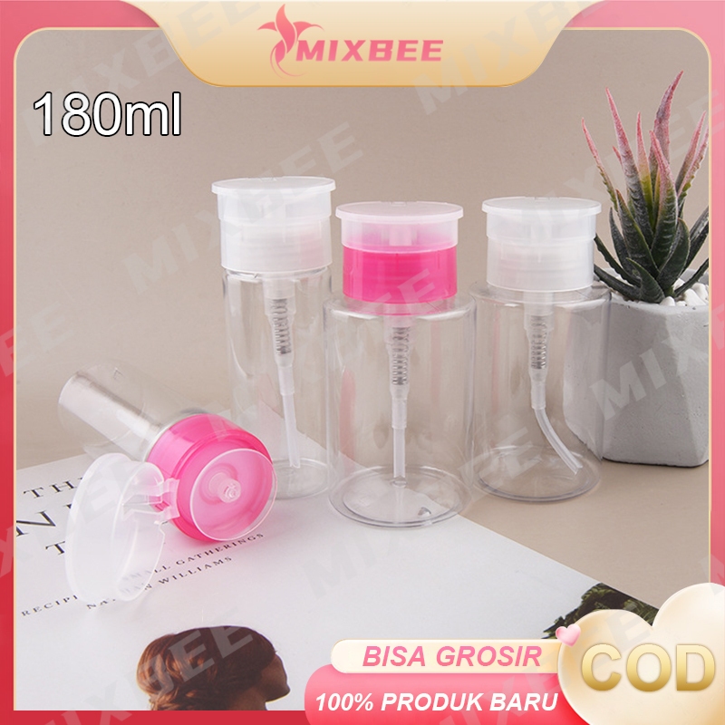 Jual 180ml Botol pump makeup remover travelling travel aseton aceton ...