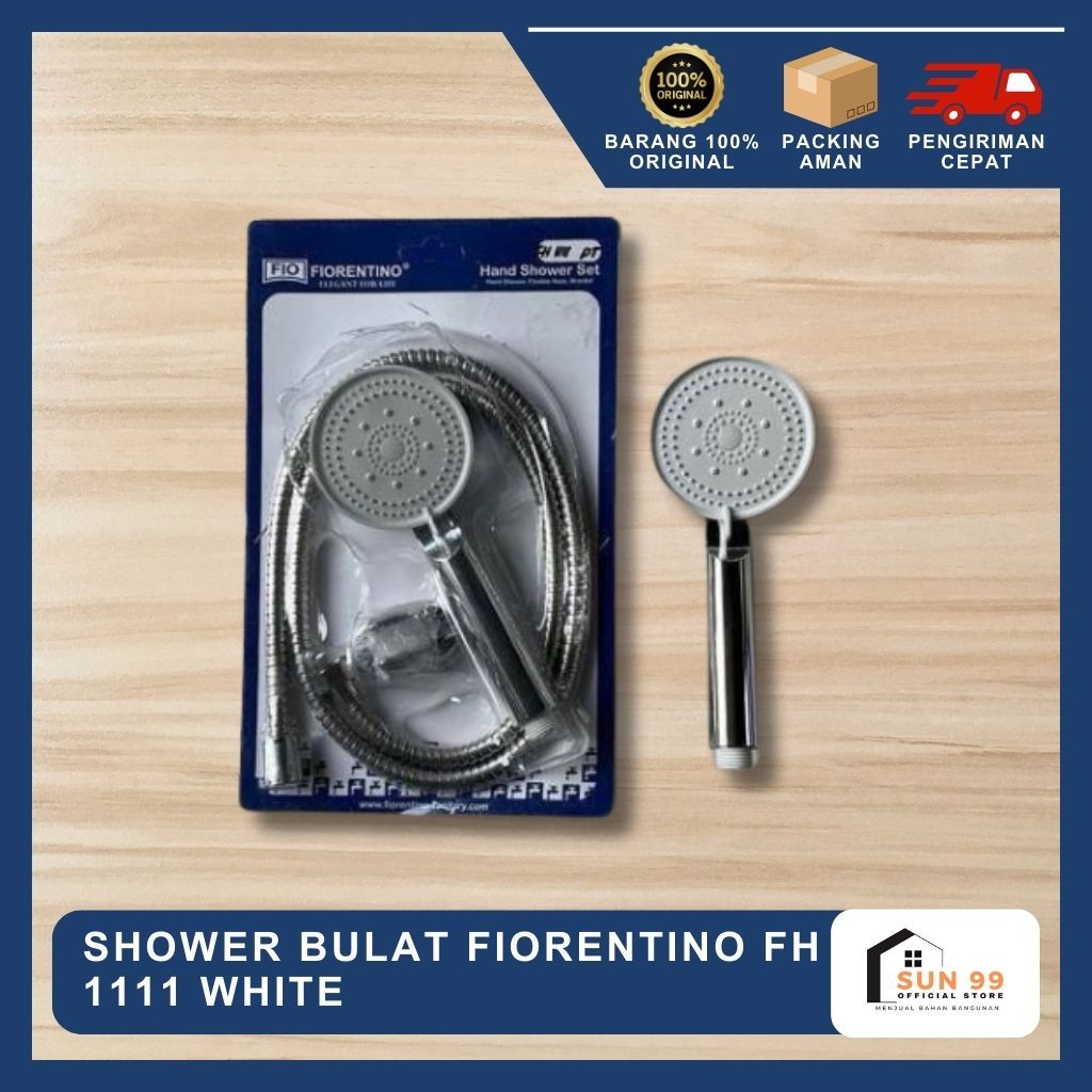 Jual Shower Bulat Fiorentino White / Shower Mandi Bulat Fiorentino FH ...