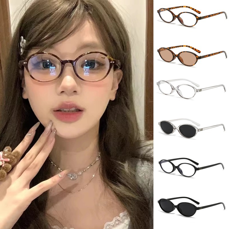 Jual COD Kacamata Retro Motif Macan Tutul Oval Antik Kacamata UV ...