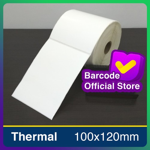 Jual KERTAS THERMAL STICKER LABEL PRINTER BARCODE 100 X 150 MM 100x 120MM - THERMAL 250 Pcs ...