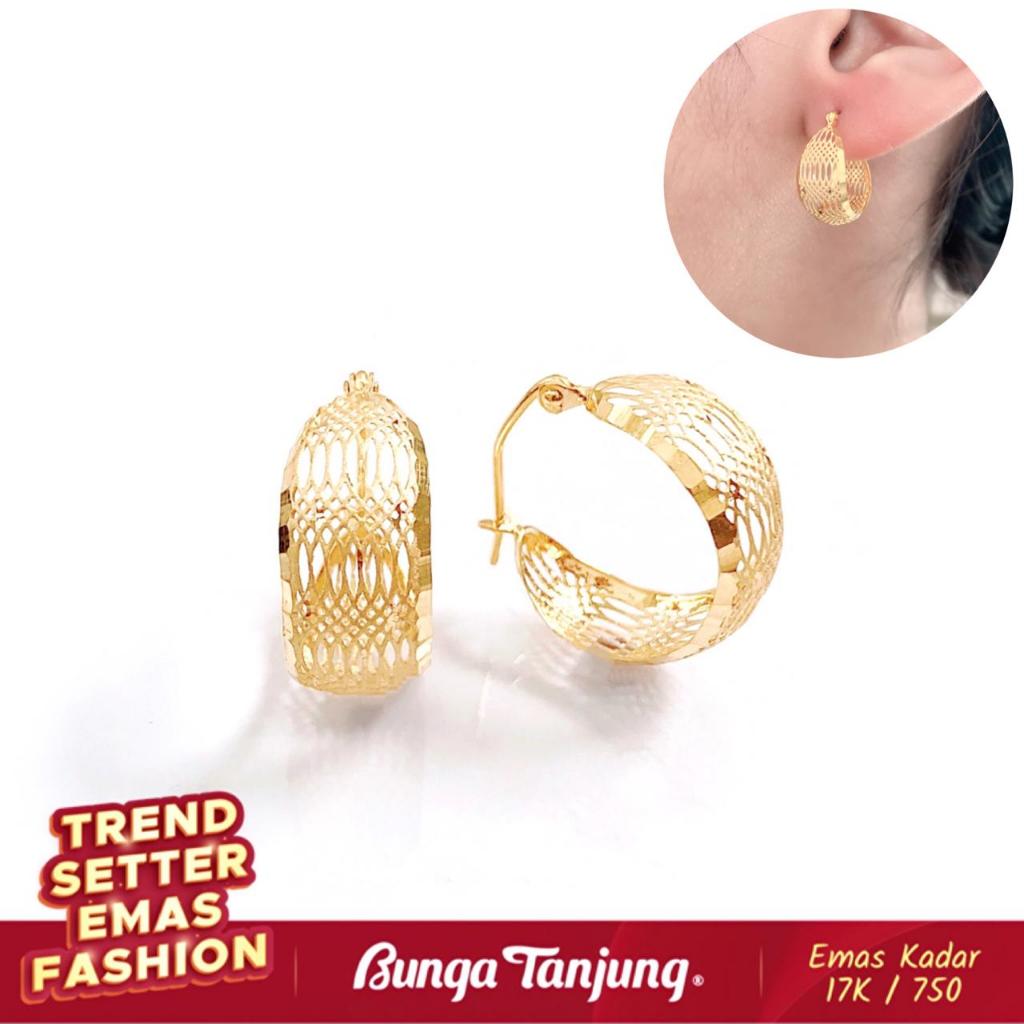 Jual ANTING KERAWANG KUNING - EMAS 17K - BUNGA TANJUNG GOLD | Shopee ...