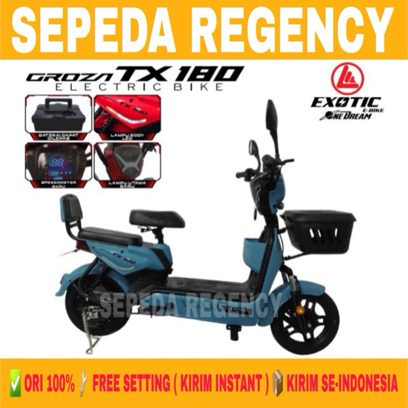 Jual Sepeda Listrik EXOTIC GROZA TX 150 EXOTIC GROZA TX 180 Electrik ...