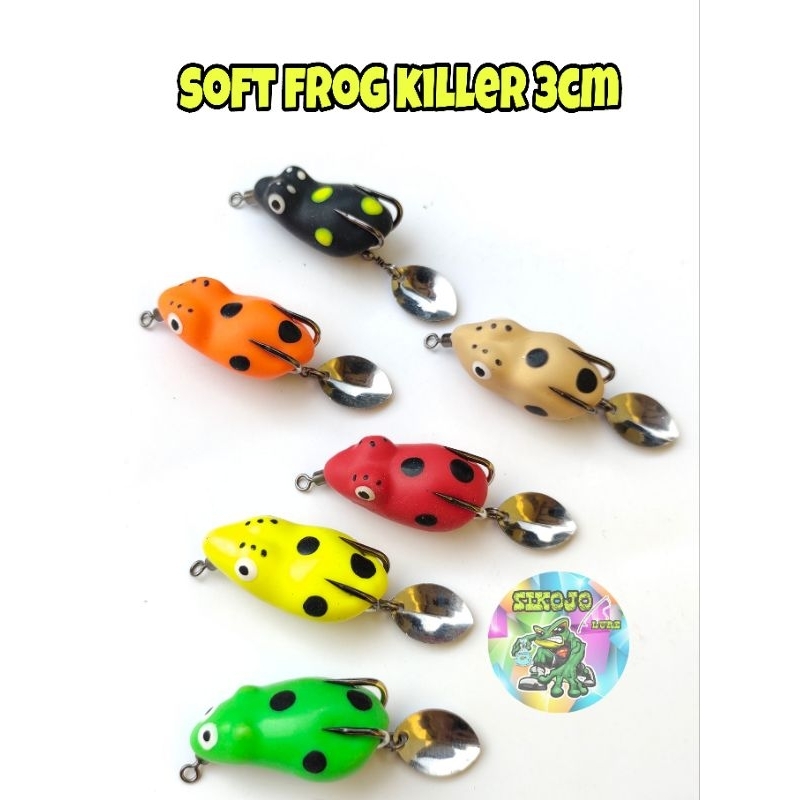 Jual Soft frog killer 3cm umpan tiruan untuk mancing casting ikan gabus, ikan toman | Shopee ...