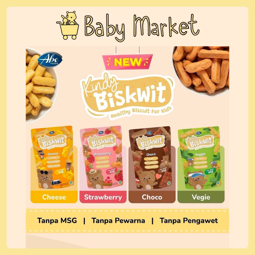 Jual Abe Food Kindy Biskwit/ Biskuit Sehat/ Snack Anak/ Home made ...