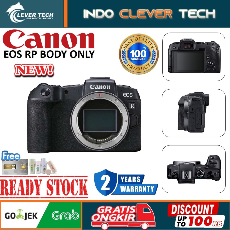 Jual Canon EOS RP Body Only Mirrorless Camera - Garansi Resmi | Shopee ...