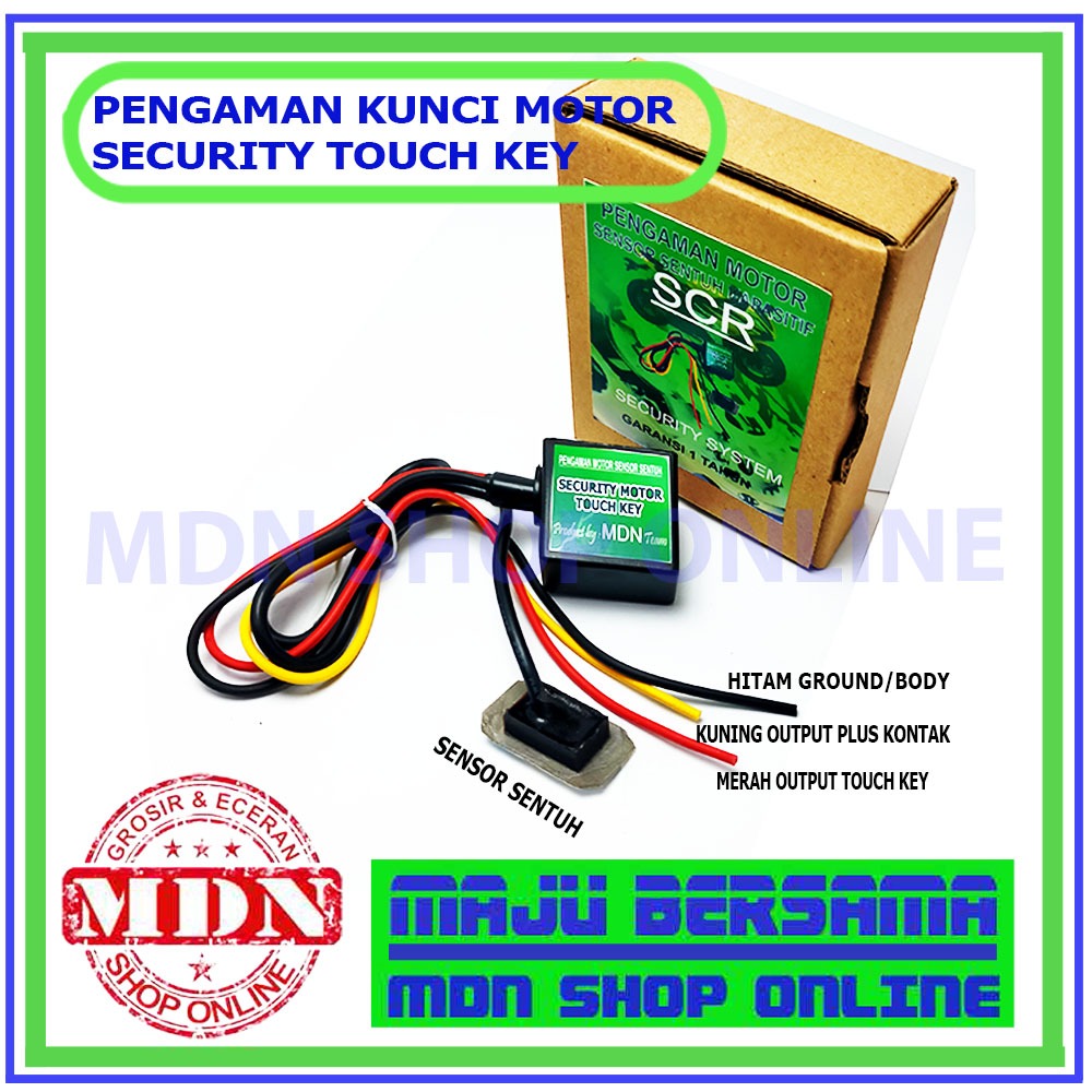 Jual Pengaman kunci motor security touch / Saklar sensor sentuh ...