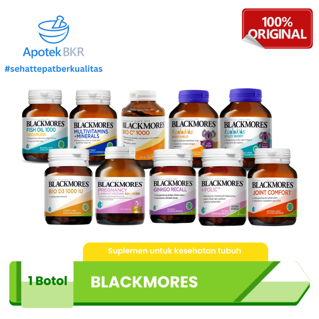 Jual Blackmores Multivitamins + Minerals | BIO C 1000 | Koalakids Body ...