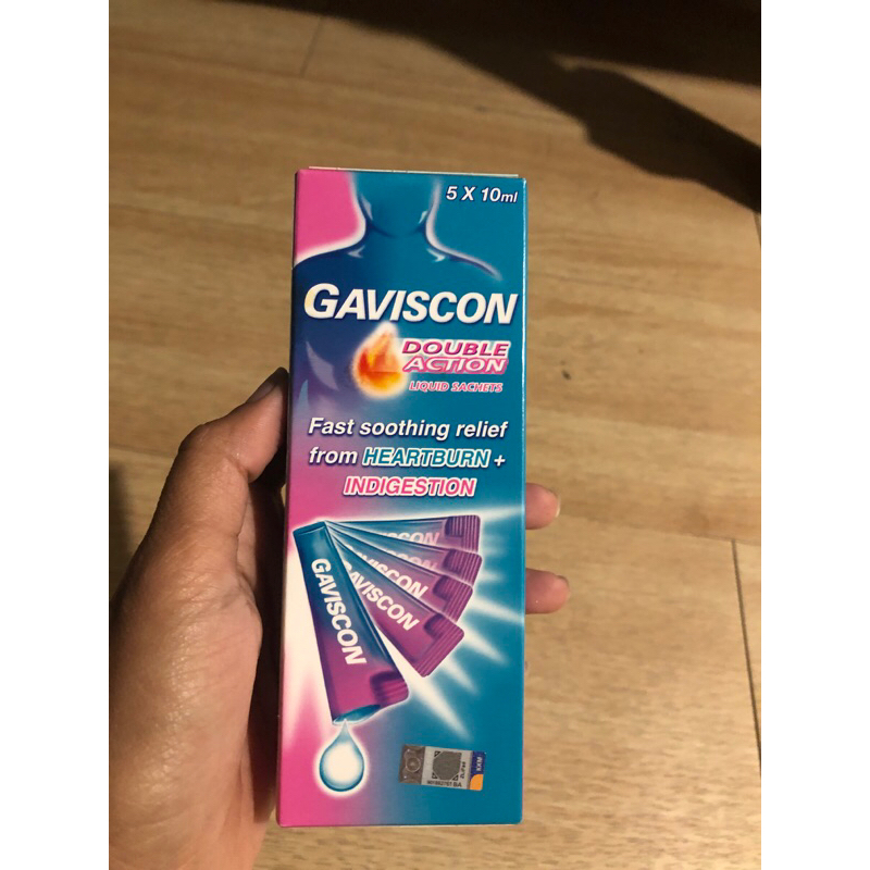 Jual Gaviscon double action double action liquid sachets 5 x 10ml ...