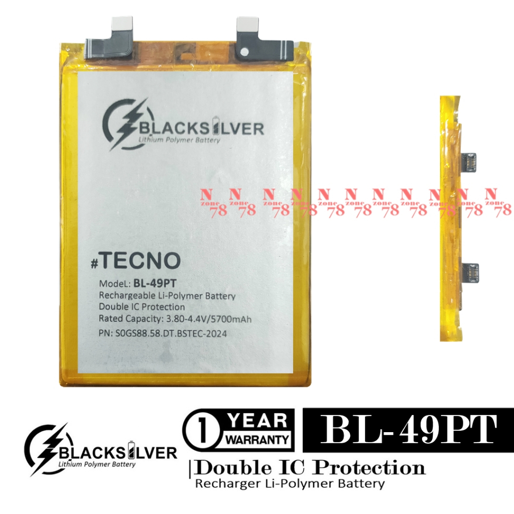 Jual Baterai Tecno Pova 5 Pro 2023 LH8N BL49PT BL-49PT Double 2IC ...