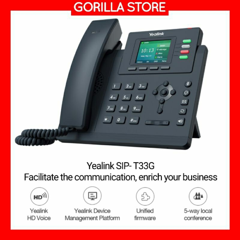 Jual Yealink SIP T33G Entry Level IP Phone | Shopee Indonesia