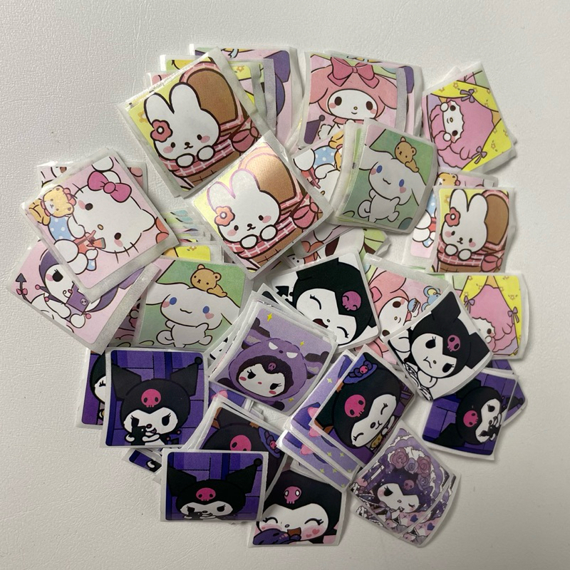 Jual 100 PCS Stiker Sanrio Kuromi 2cm | Stiker Kertas Lucu Aesthetics | Stiker Hiasan Bentuk ...