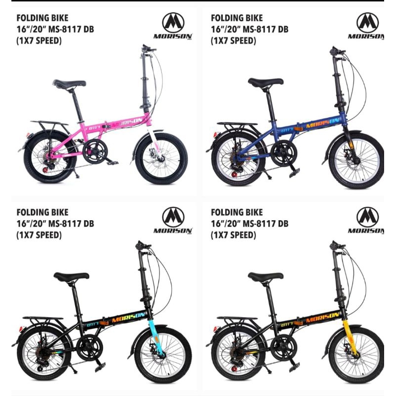 Jual Sepeda Lipat Ukuran 20 inch Morison 8117 | Shopee Indonesia