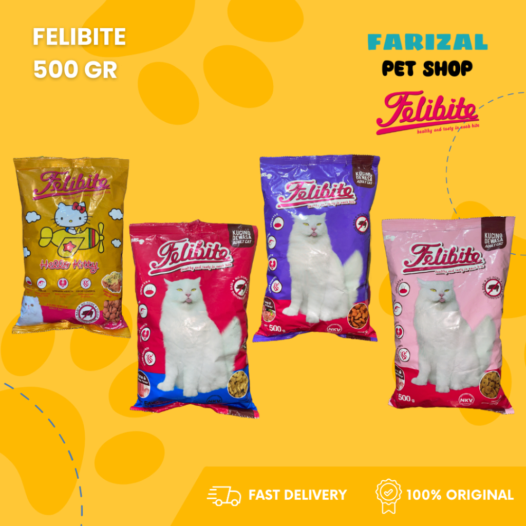 Jual Felibite 500 gr Makanan Kucing Kering All Variant Kemasan Fresh ...