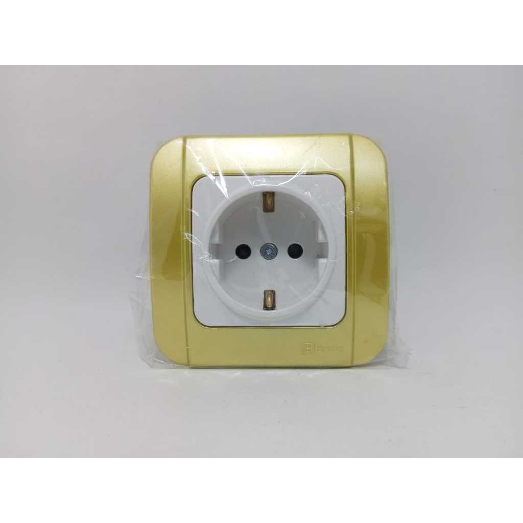 Jual STOP KONTAK BROCO GALLEO G151-57 - CHAMPAGNE GOLD | Shopee Indonesia