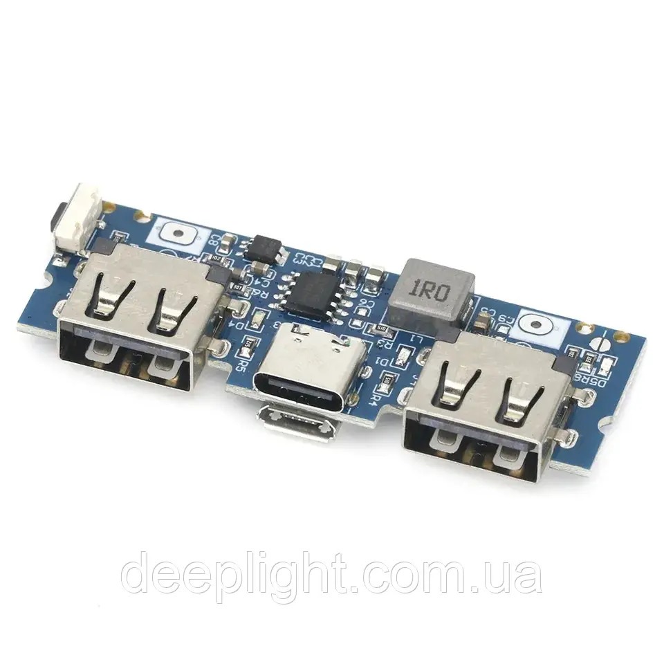 Jual Modul powerbank type c usb input 2.4A fast charging input type c ...