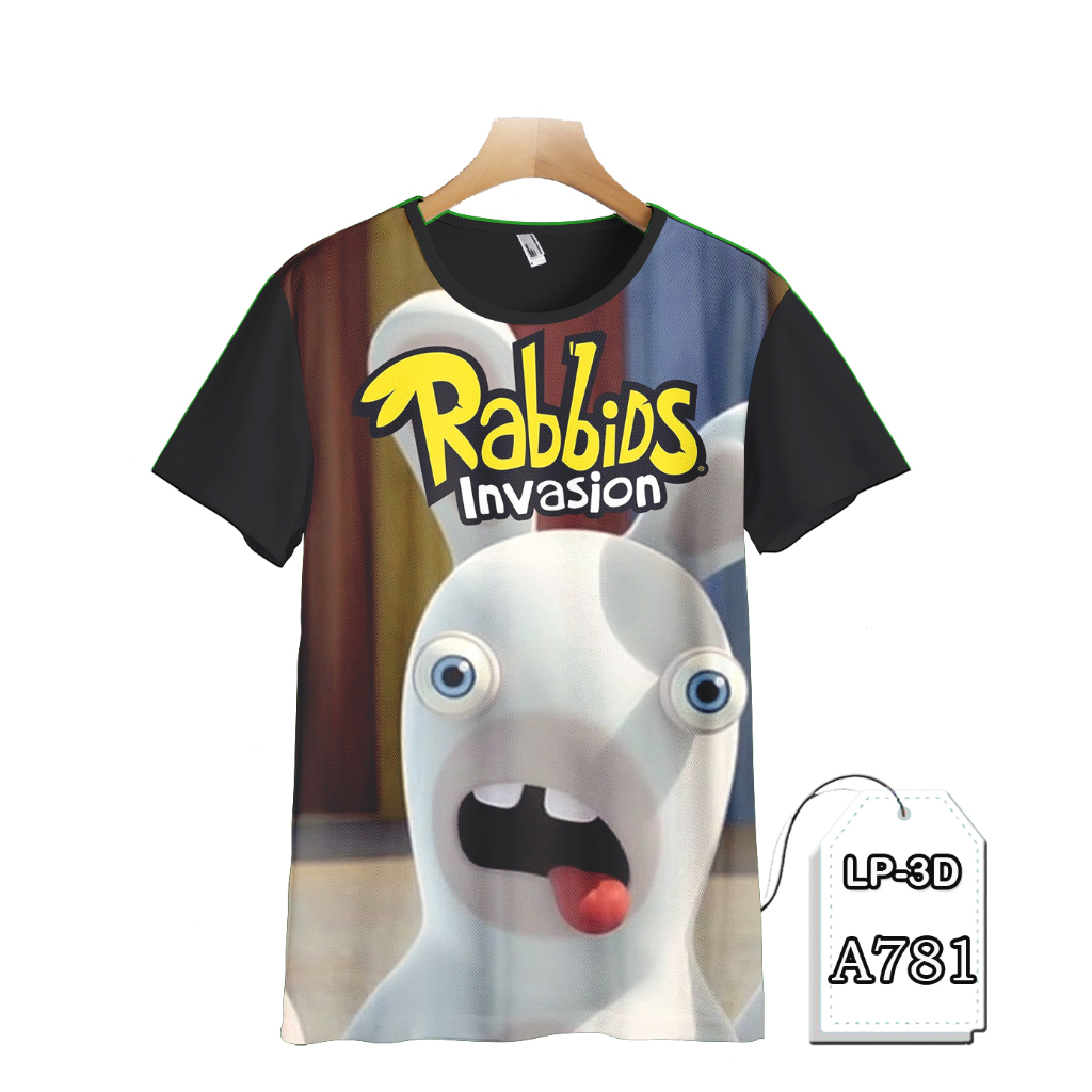 Jual KAOS Rabbids Invasion Baju Kartun Serial TV Anak LP3D-A781 ...