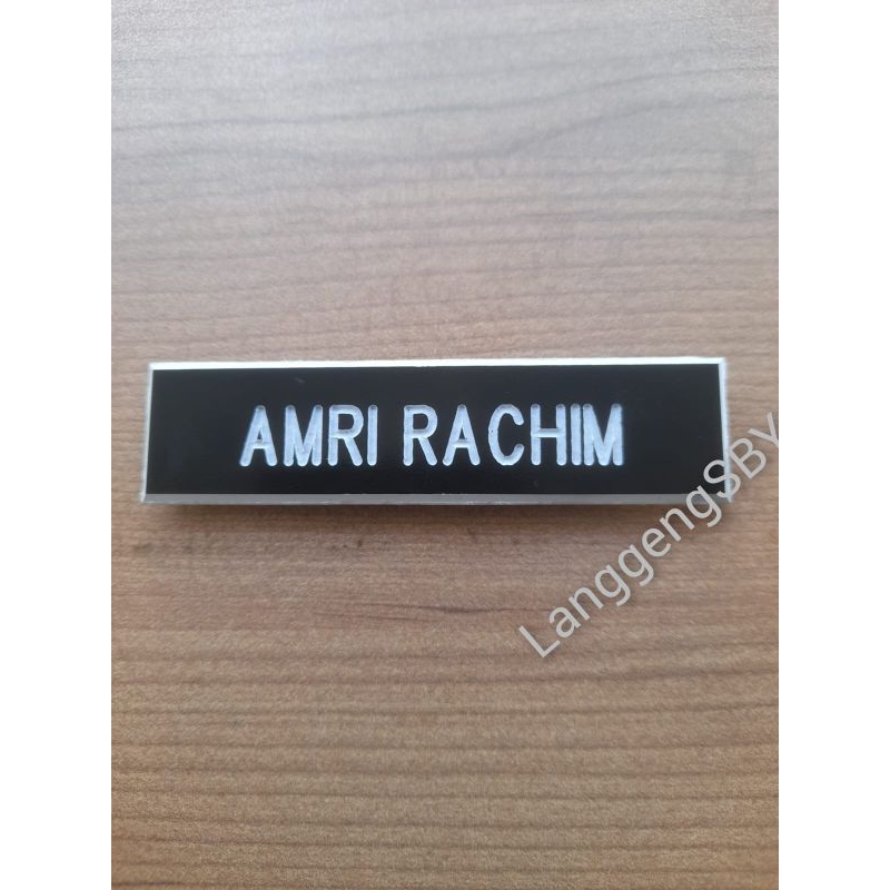 Jual Perlengkapan Atribut ASN Papan Nama Standart PNS Name Tag Grafir ...