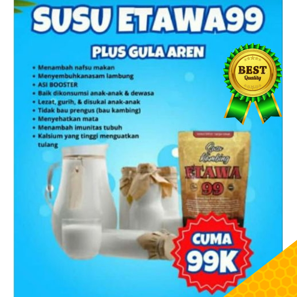Jual Susu etawa99 & etawa101 susu kambing + gula aren | Shopee Indonesia