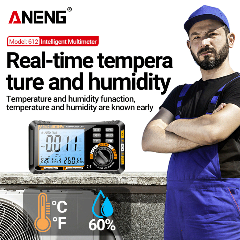 Jual Aneng 612 Smart 3 in 1 Digital Multimeter 4000 Count Voltage ...