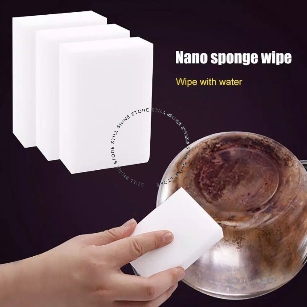 Jual Spons Sponge Ajaib Pembersih Noda Kotoran Wastafel Kompor Alat ...