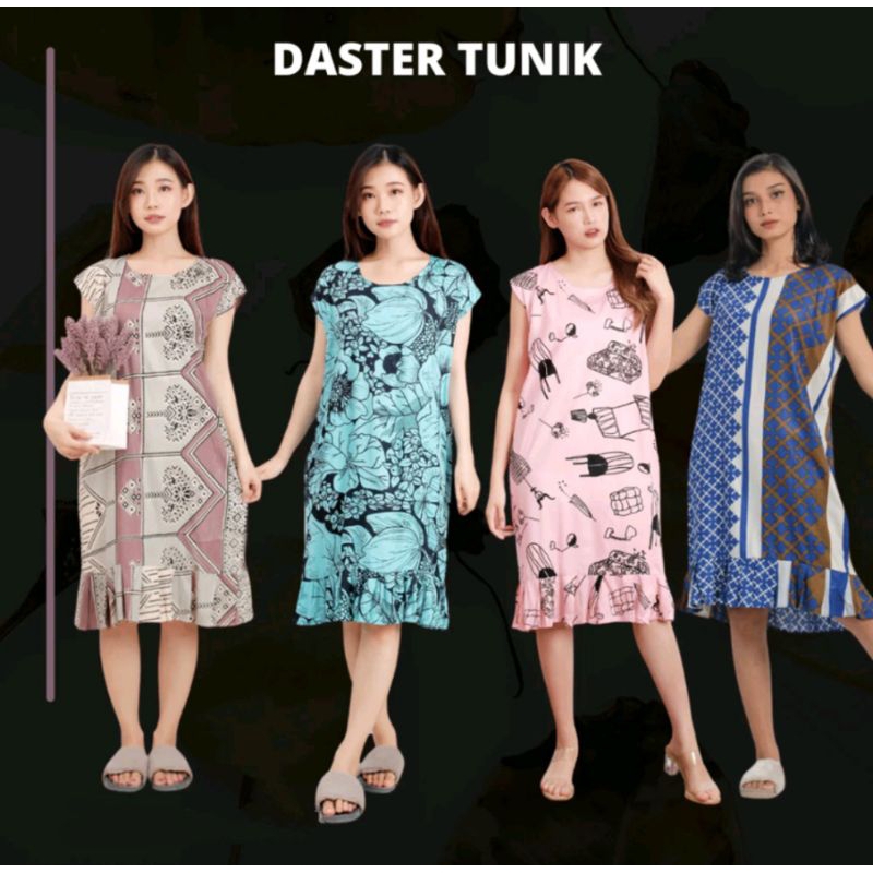 Jual Paket hemat daster 100rb dapat 4 campur motif random ( klik 4x ...