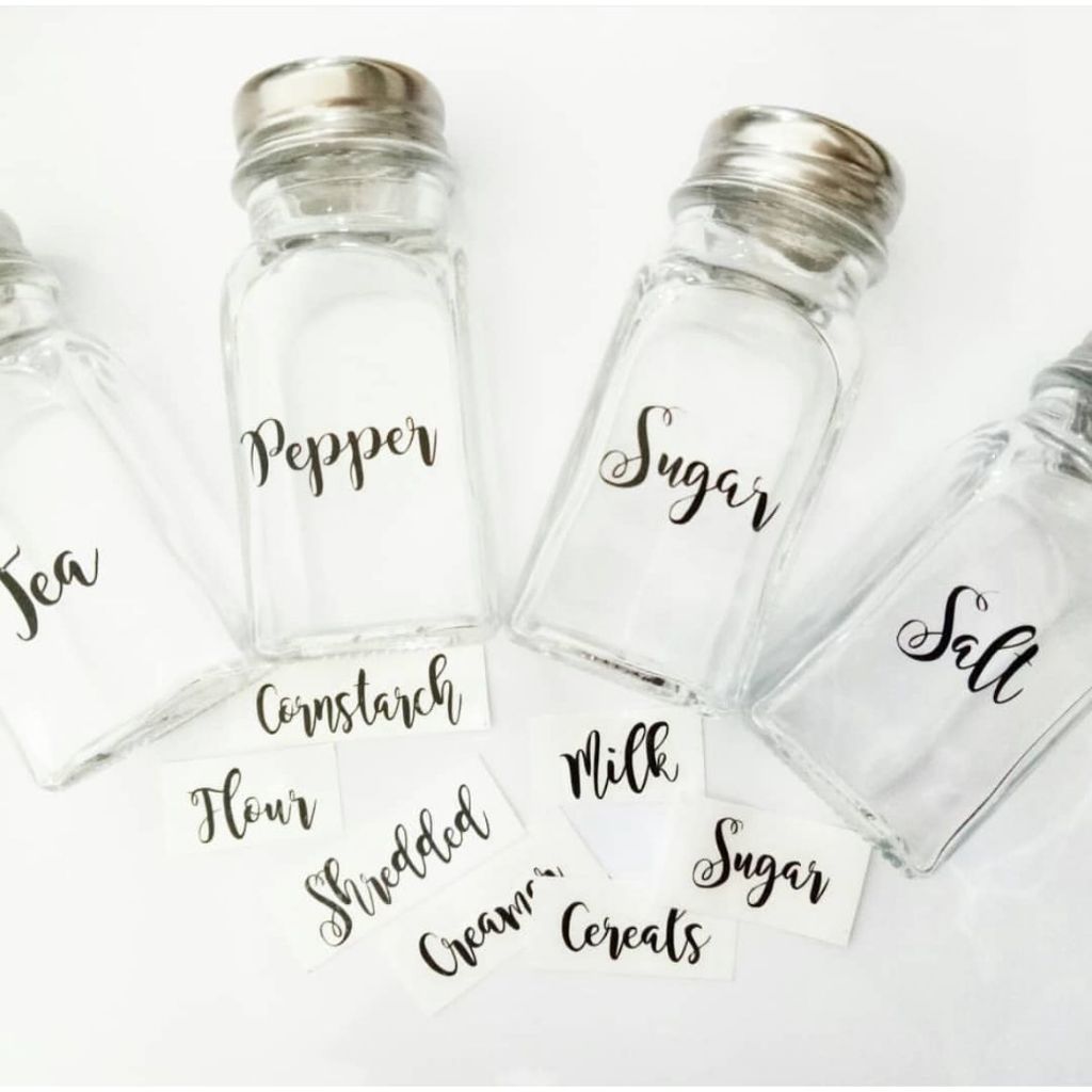 Jual STIKER LABEL NAMA CUTTING KHUSUS CUSTOM BUMBU DAPUR | Shopee Indonesia