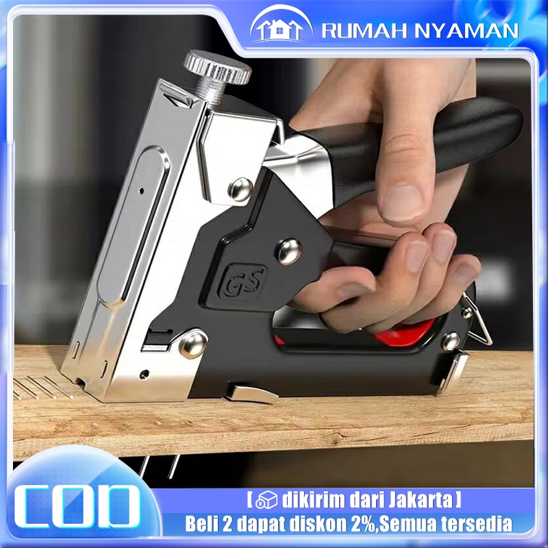 Jual Gratis 600 paku 4 In 1 Pistol Kuku Pistol Stapler Konstruksi ...