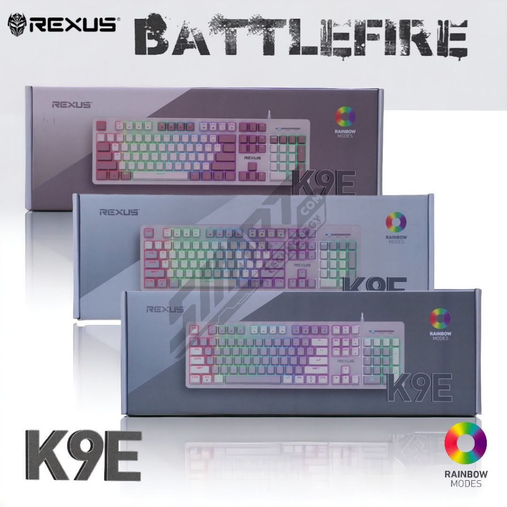 Jual Keyboard Gaming RGB Rexus K9E | Shopee Indonesia